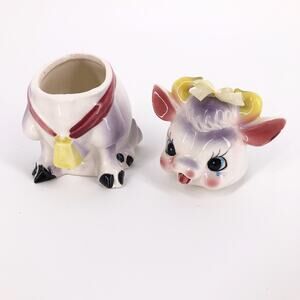 Ross Products | Other | 6s Kitsch Ceramic Purple Cow Breakfast Set 960s ...